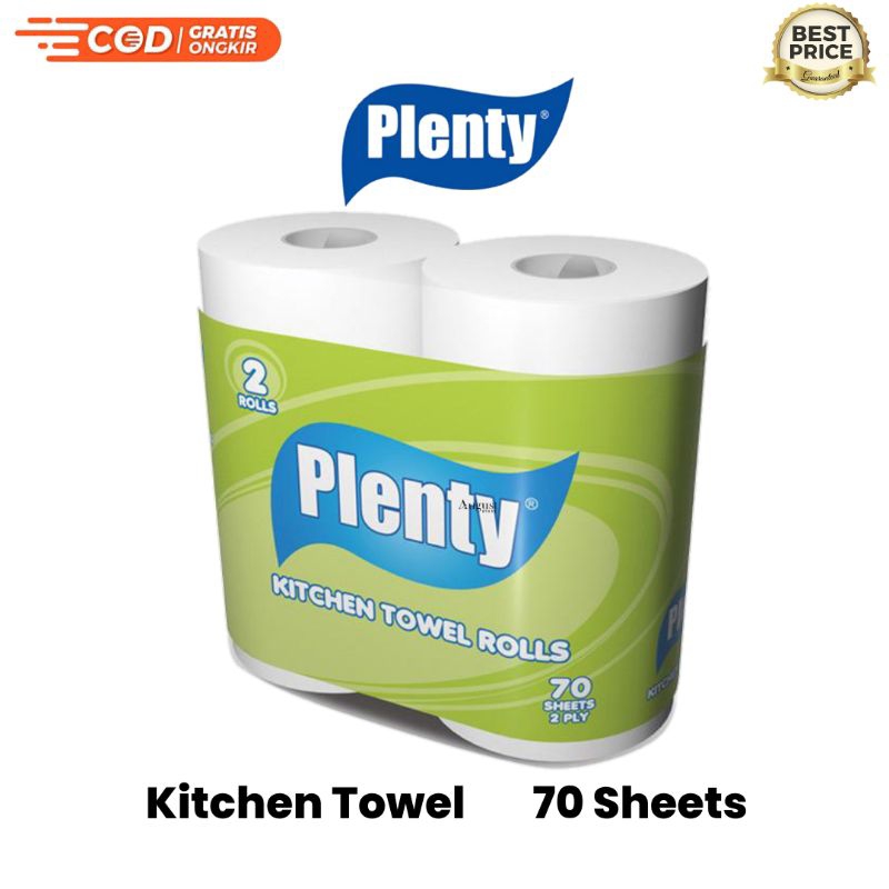 Jual Tisu Tissue Plenty Kitchen Towel Isi 2 Rolls / 70 Sheets / 2 Ply ...