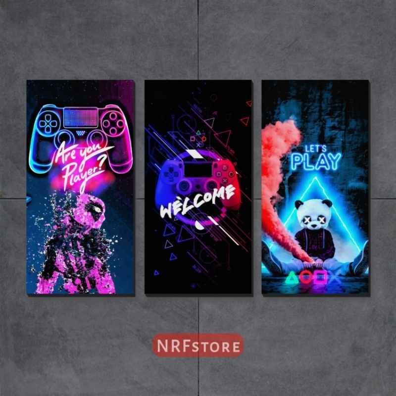 Jual Hiasan kamar aesthetic - Poster dinding game room Gaming Wall ...