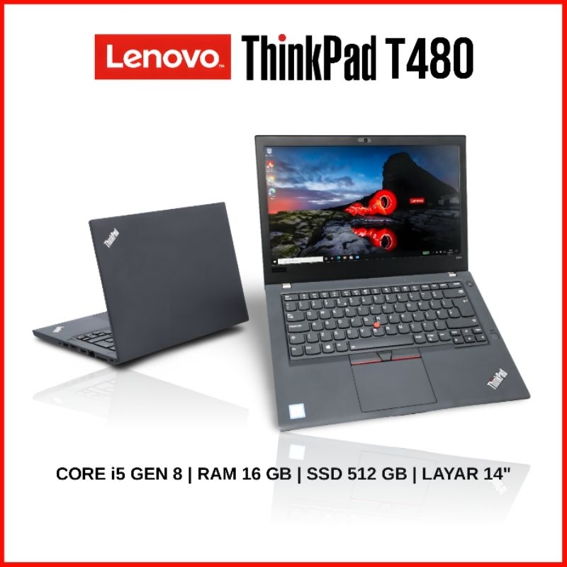 Jual Laptop Lenovo Thinkpad T480 Core i5 RAM 16 GB SSD 512gb | Shopee ...