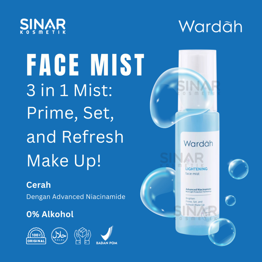 Jual Wardah Lightening Face Mist Advance Niacinamide 60ml / Face Mist 3 ...