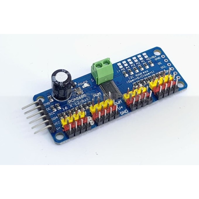 Jual PCA9685 PCA 9685 16 Channel 12 bit PWM Servo Driver I2C | Shopee ...