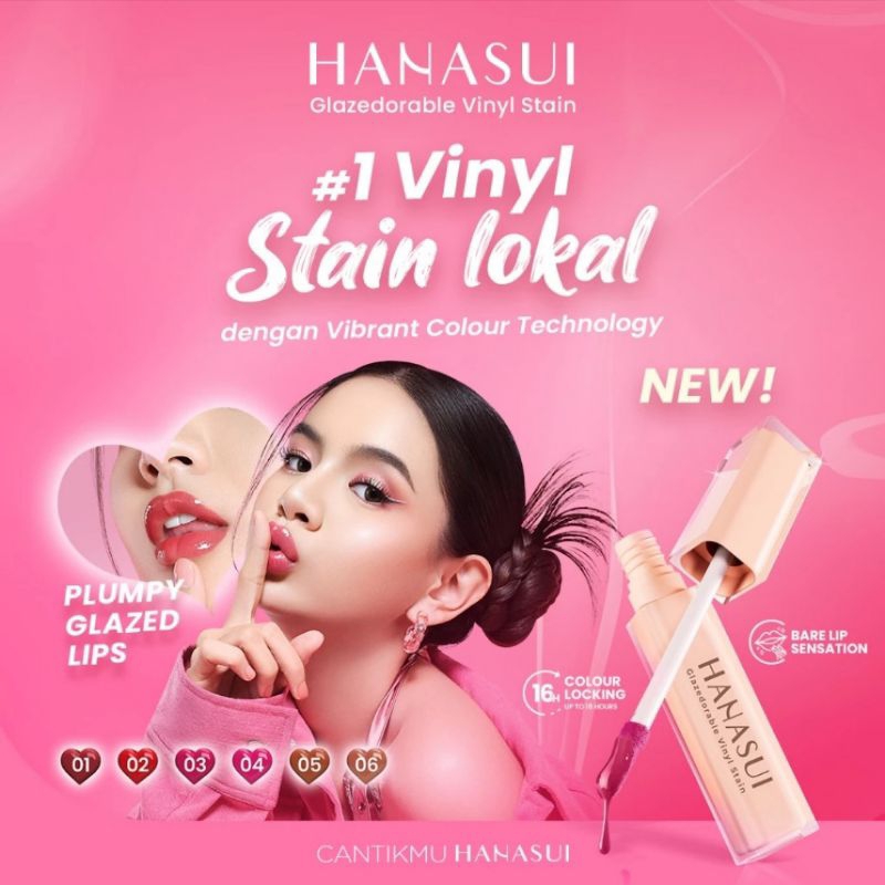 Jual Hanasui Glazedorable Vinyl Stain 4gr (Ready Stock) | Shopee Indonesia