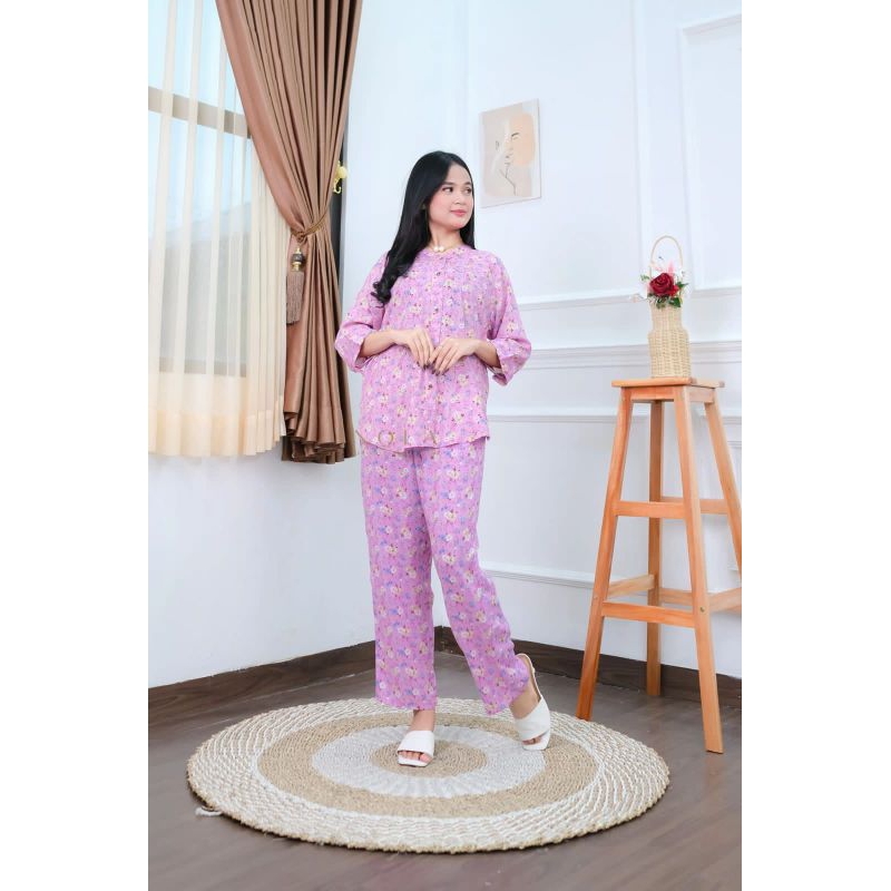 Jual one set Monica motif by nola | Shopee Indonesia