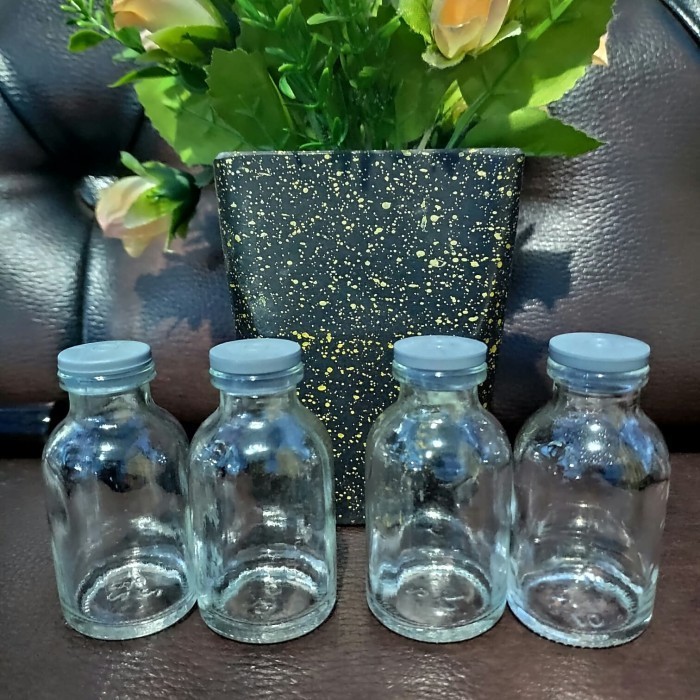 Jual BOTOL VIAL TUTUP KARET & TUTUP PLASTIK || 15ML ||BOTOL KACA TUTUP ...