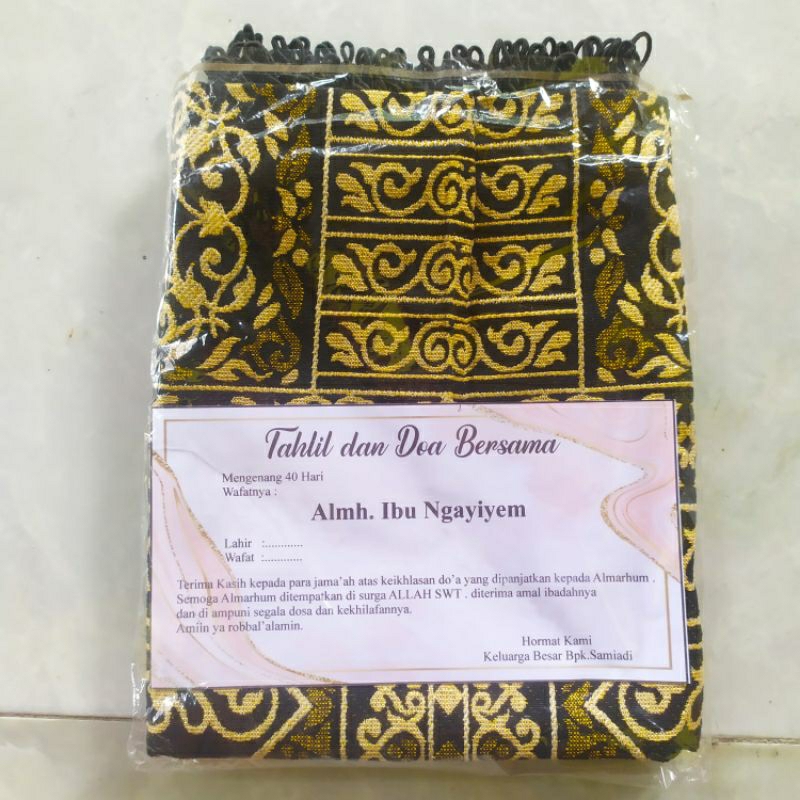 Jual label mengenang 40/100/1000 hari hvs/bc |mengenang wafat | Shopee ...