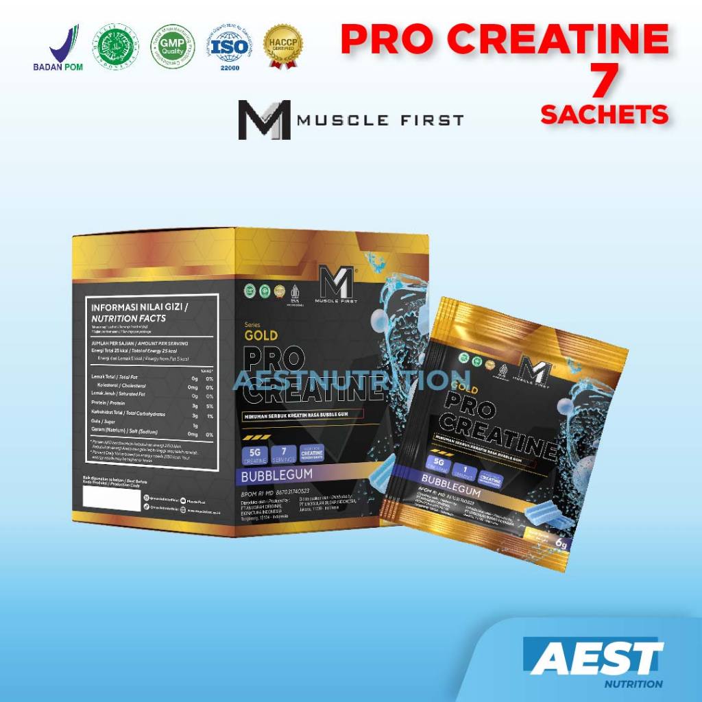 Jual Muscle First M1 Pro Creatine Monohydrate Box Isi 7 Sachet | Shopee ...