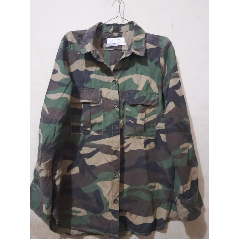 Jual kemeja/ jacket lengan panjang cewek merk ZARA WOMAN. | Shopee ...