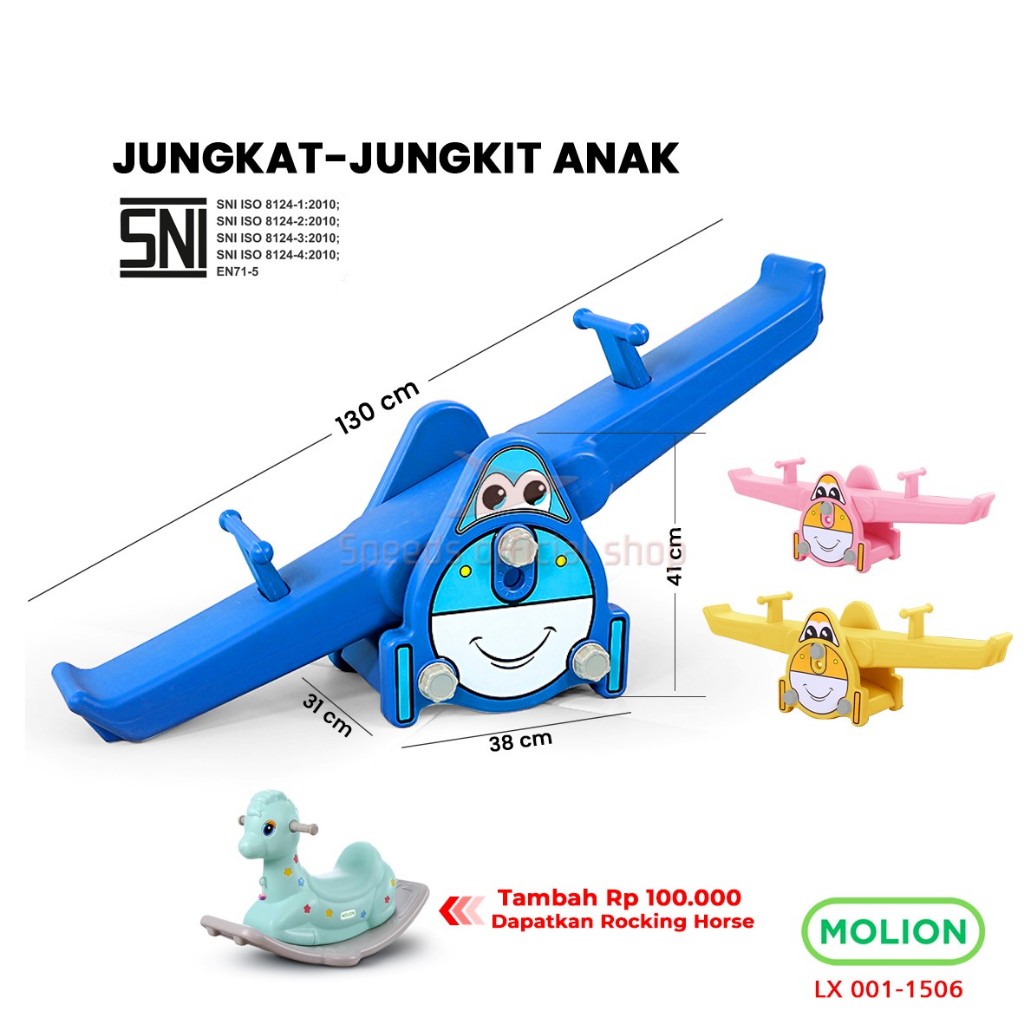 Jual Mainan SNI Jungkat Jungkit Kuda Kudaan Mainan Anak Jungkat Jungkit ...