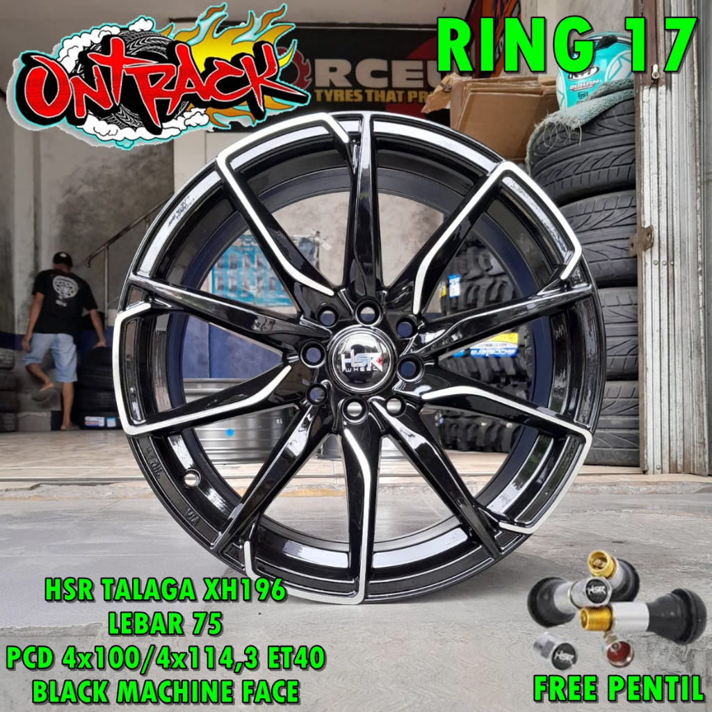 Jual JUAL VELG RACING RING 17 HSR TALAGA LEBAR 75 PCD 4x100/4x114,3 ...