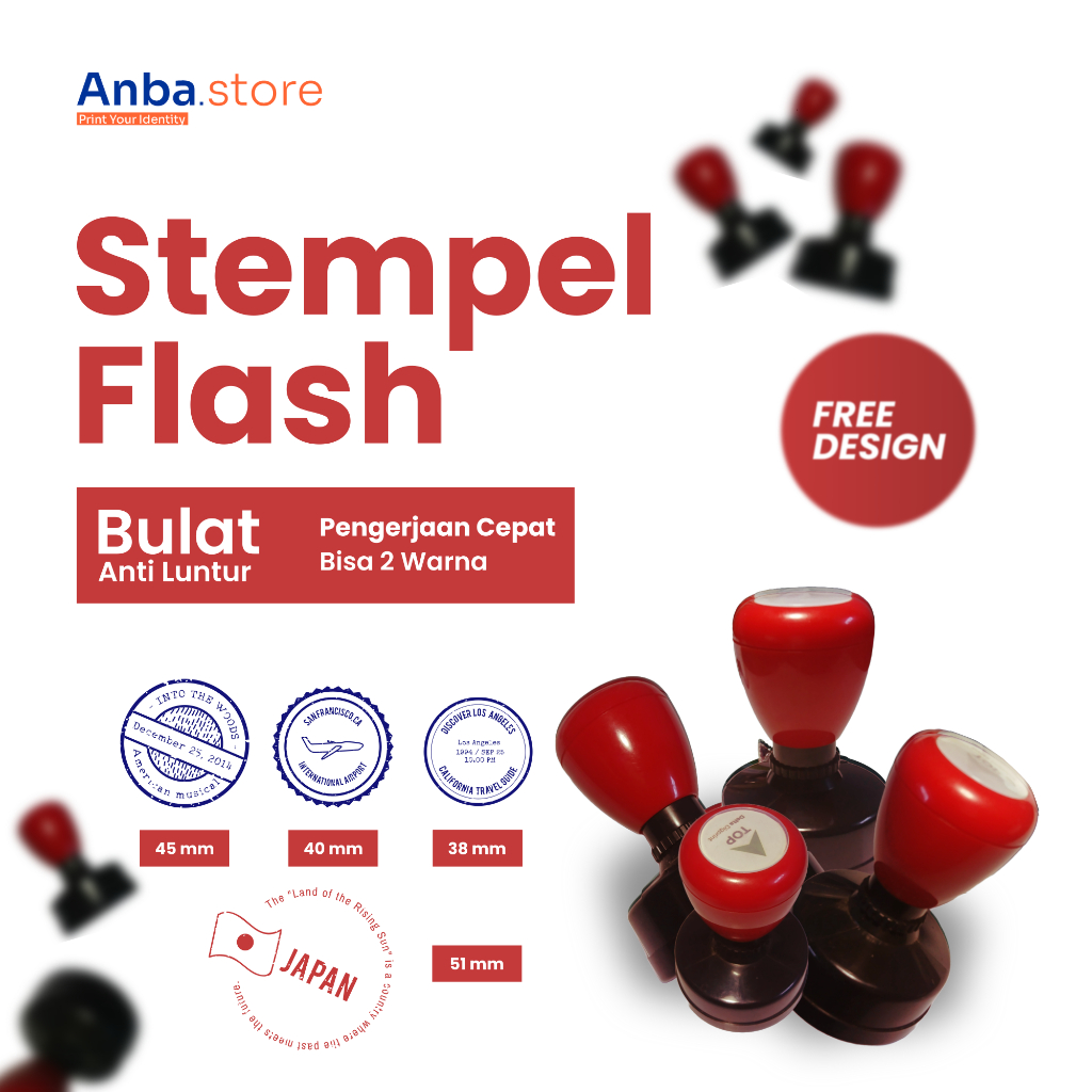 Jual Stempel Flash Custom | Stempel Bulat, Stempel sekolah, Stempel ...
