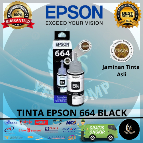 Jual Tinta Printer Epson 664 Black/Hitam Original Ink | Shopee Indonesia