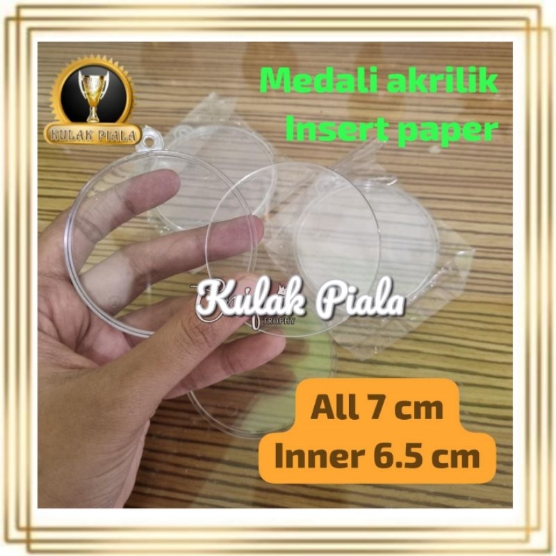 Jual MEDALI AKRILIK INSERT PAPER KOSONGAN | Shopee Indonesia