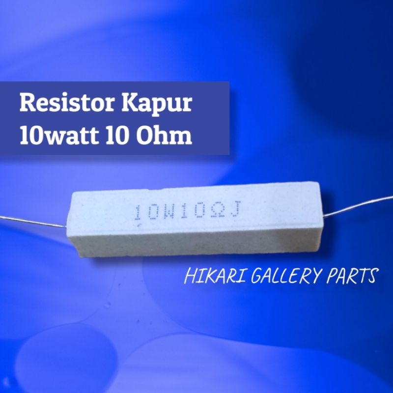 Jual RESISTOR 10W 10 OHM Asli ROHS / Resistor Kapur 10watt 10 ohm / R kapur 10 watt 10R 10ohm ...