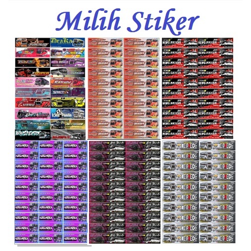 Jual Stiker Bus Viral Telolet Basuri 100 Pcs Bahan Glossy Anti Air Ratu ...