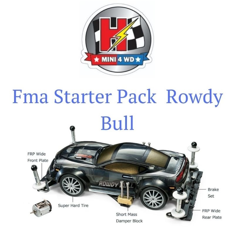 Jual Tamiya FMA Starter Pack Rowdy Bull. | Shopee Indonesia