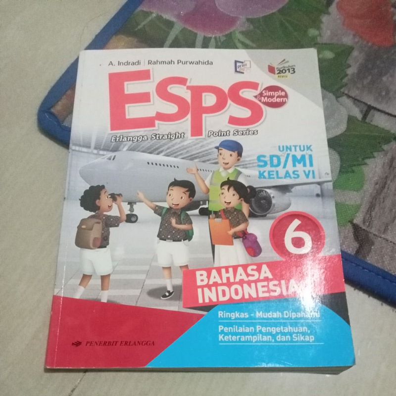 Jual BUKU ORI ESPS BAHASA INDONESIA KELAS 6 SD PENERBIT ERLANGGA | Shopee Indonesia