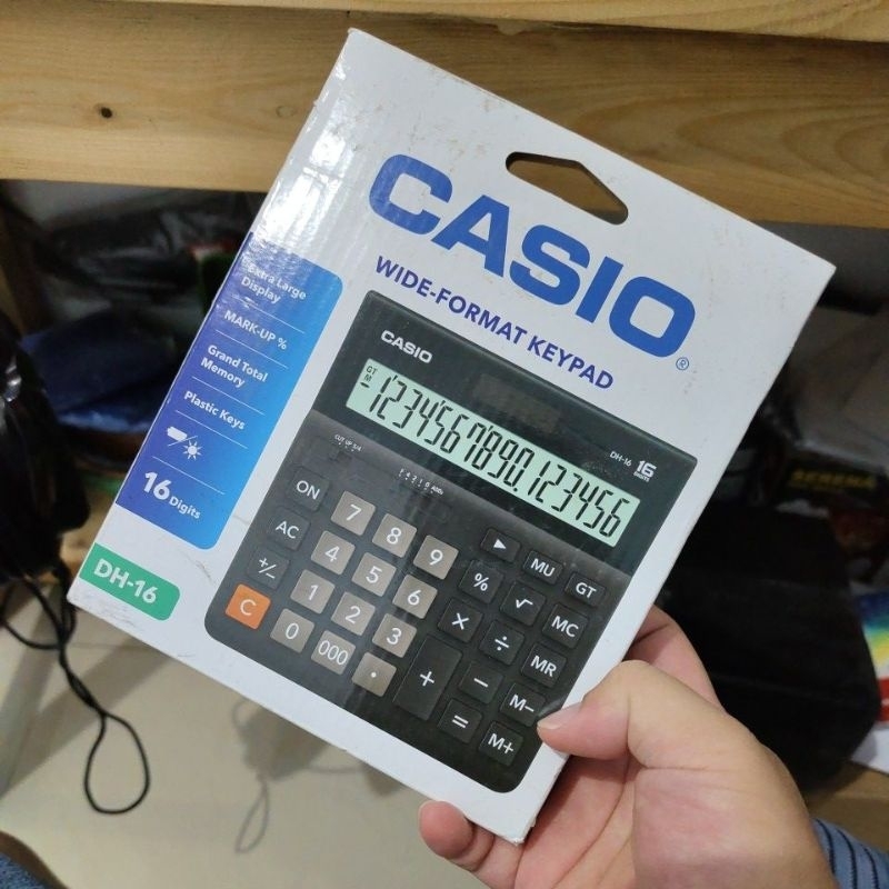 Jual Kalkulator Dekstop Casio DH 16 Original Murah | Shopee Indonesia