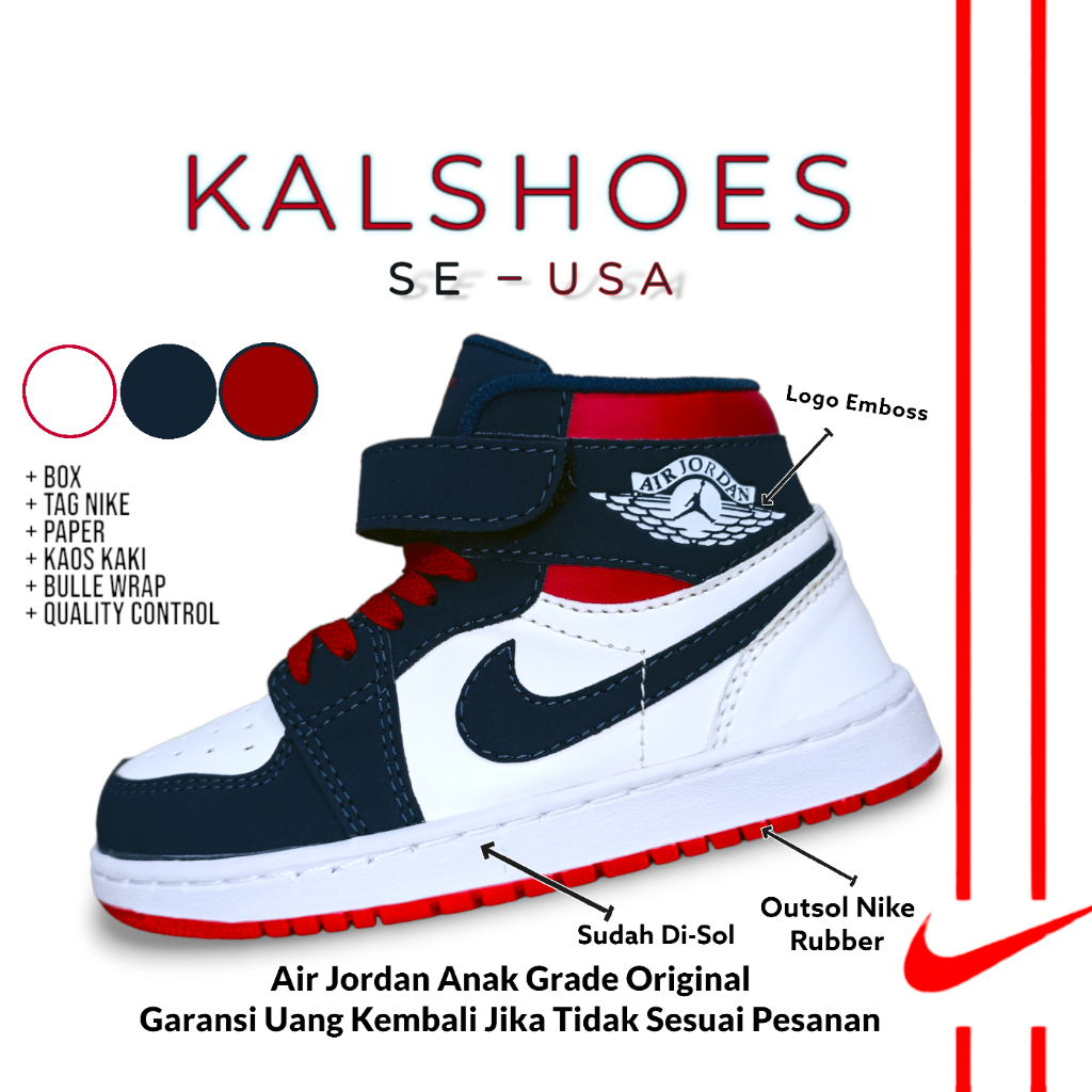 Jual Sepatu Sneakers Anak Jordan SE USA Grade Original Premium Quality ...