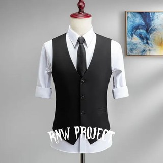 Jual rompi jas formal basic pria wanita/rompi formal hotel/rompi vest ...