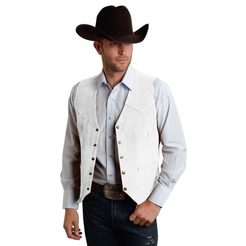 Jual vest cowboy rompi pria rompi koboy pria vest outdoor bahan imitasi ...
