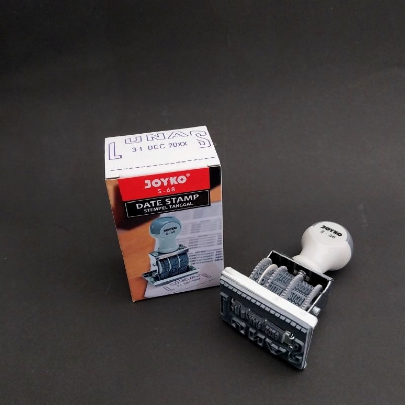 Jual (1 pcs) Date Stamp / Stempel Tanggal + Lunas Joyko S-68 | Shopee ...