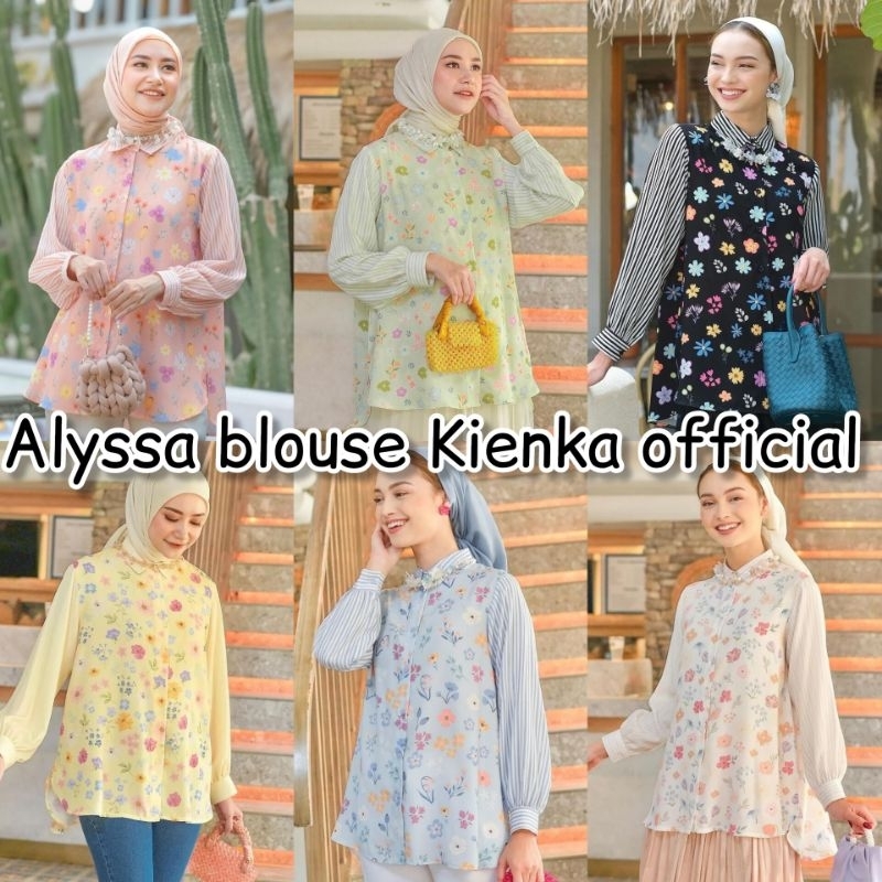 Jual NEW - Alyssa Blouse Kienka official | Shopee Indonesia