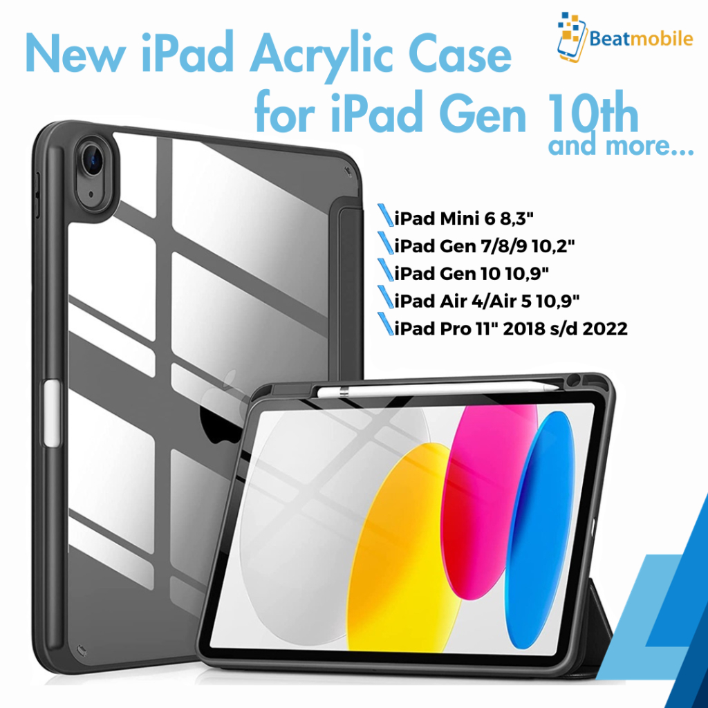 Jual Case iPad Gen 10th 10.9 2022 / iPad Air M2 / Gen 7/8/9 10.2" New ...