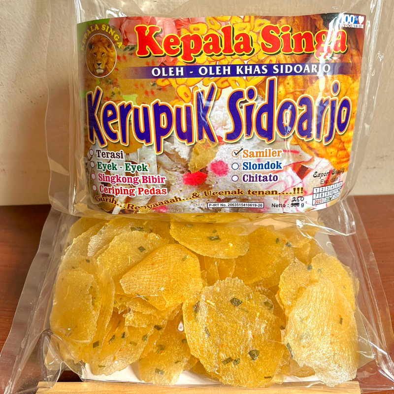 Jual KERUPUK SAMILER PEDAS MANIS MENTAH KEPALA SINGA | OLEH OLEH ...