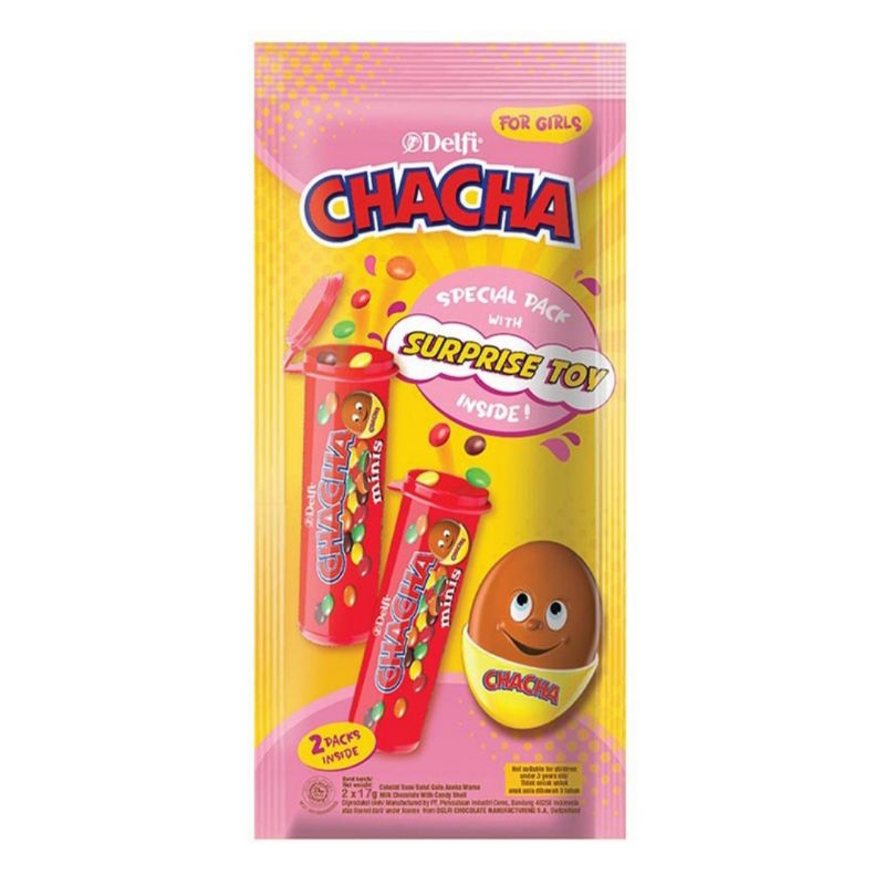 Jual CHACHA Surprise Toy Milk Chocolate Assorted 2 x 17 g | Shopee ...