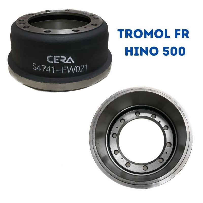 Jual TROMOL DEPAN BRAKE DRUM HINO 500 LOHAN 10 LOBANG CERA S4741-EW021 ...
