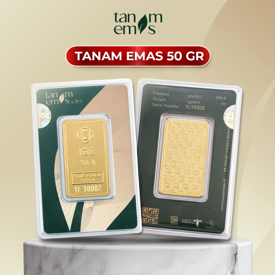 Jual Logam Mulia Tanam Emas 50 gram | Shopee Indonesia