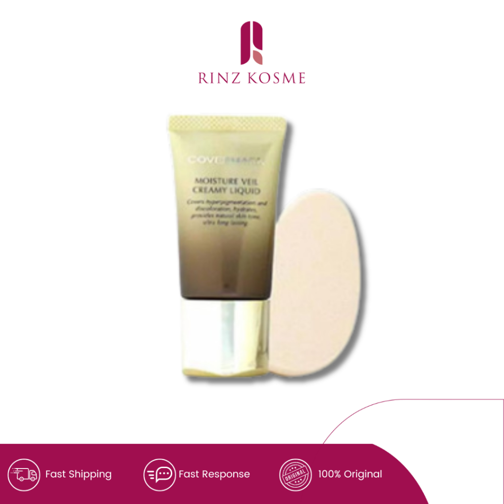 Jual COVERMARK Moisture Veil Creamy Liquid + Sponge | Shopee Indonesia