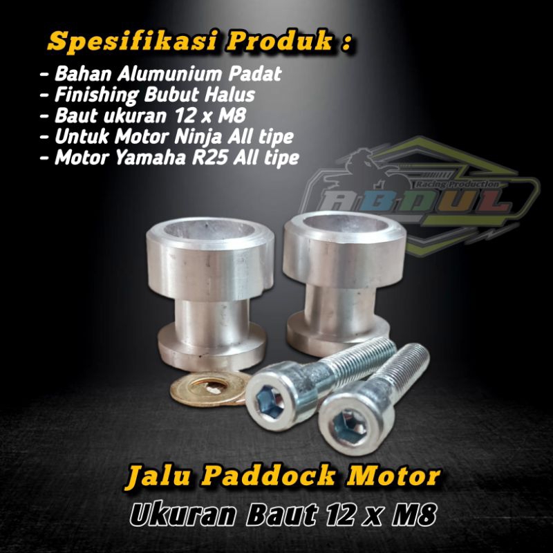 Jual Jalu Paddock Motor/Jalu paddock motor Ninja Kawasaki all tipe/Jalu ...