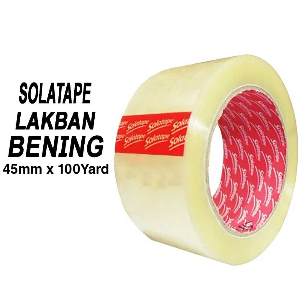 Jual LAKBAN BENING - LAKBAN BENING SOLATAPE 45x100 YARD FULL KUALITAS ...