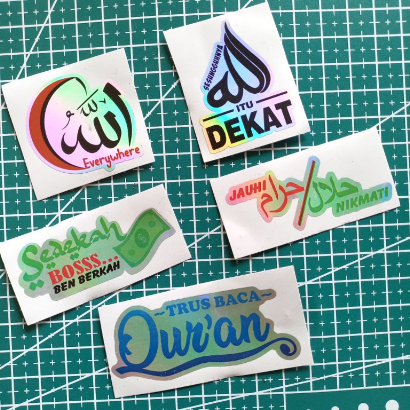 Jual Stiker Kata Kata Motivasi / Sticker Hologram Murah Keren | Shopee ...