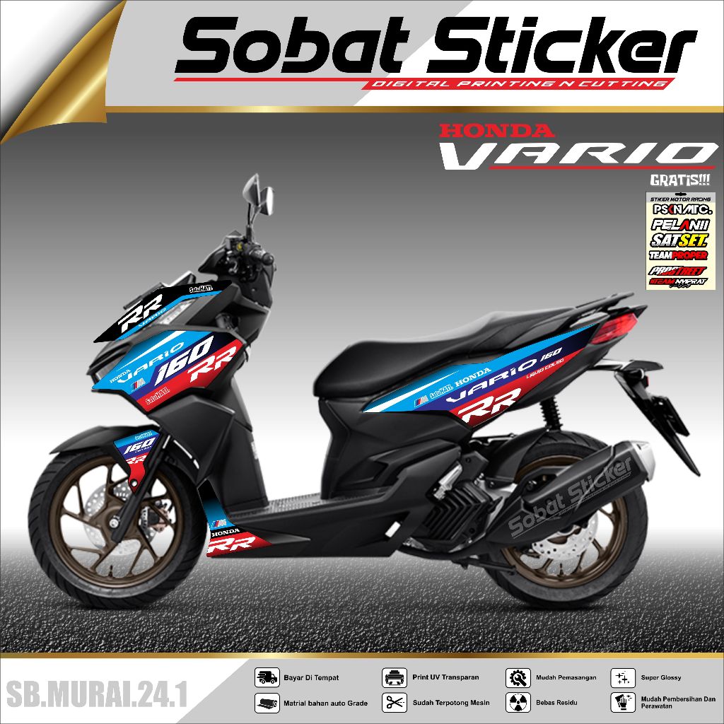 Jual STIKER CUSTOM STRIPING VARIO 160 NEW 2023/SOBAT STICKER STRIPING ...