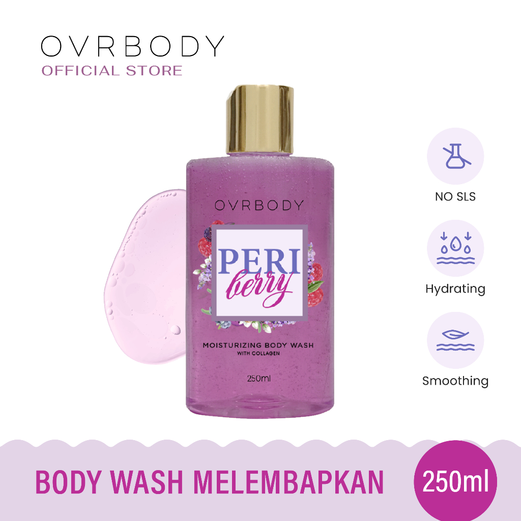Jual OVRBODY Peri Berry Moisturizing/Vanilla Cookies Brightening Body ...