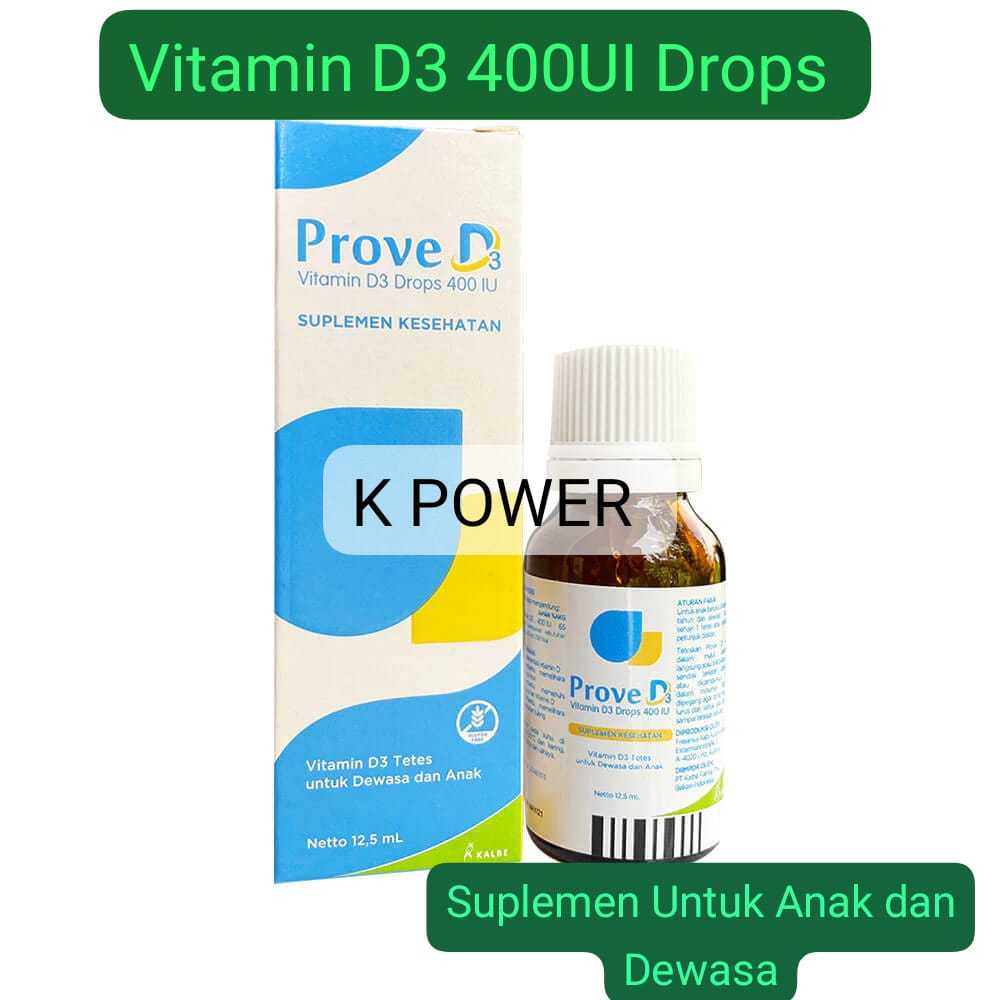 Jual Prove D3 Drop - Vitamin D3 400 UI untuk Dewasa dan Anak 12.5ml ...