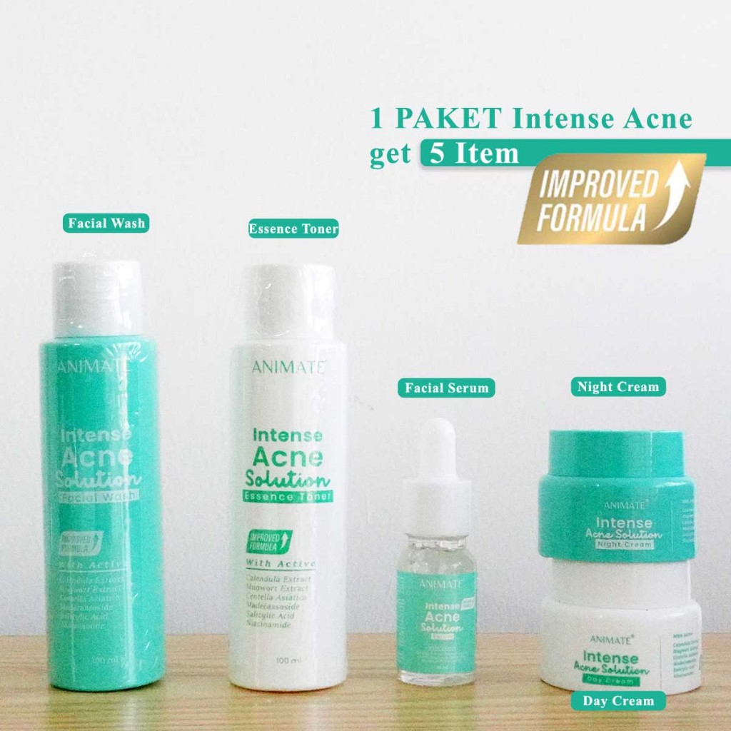 Jual Animate Skincare Acne Obat Jerawat Day Night Cream Jerawat Paket ...