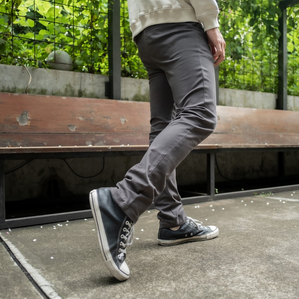 Jual BAPIN Alpha Chino Long Pants - Grey Rabbit | Shopee Indonesia