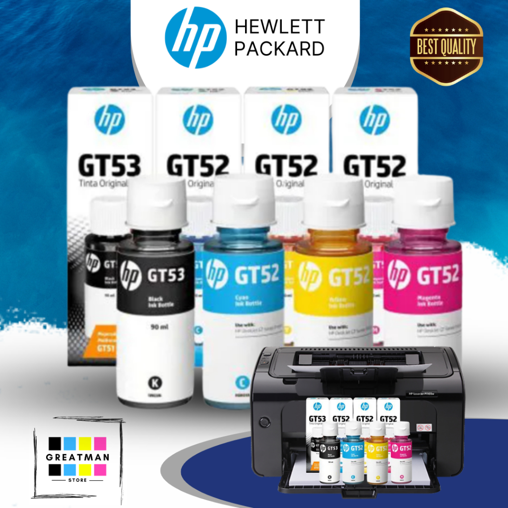 Jual tinta printer HP GT 52-53 ink tank printer 115 310 315 319 415 319 ...