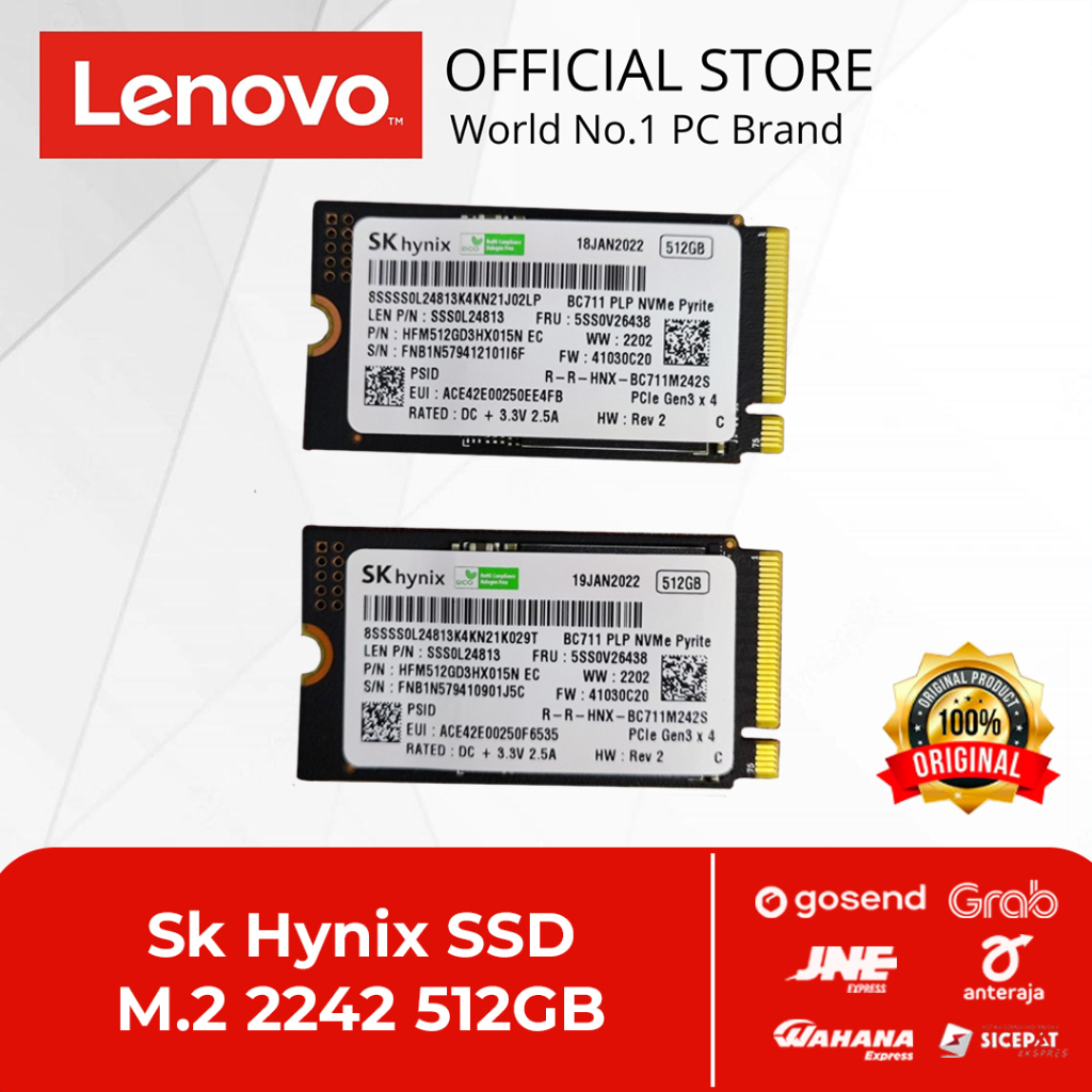 Jual Sk Hynix SSD M.2 2242 512GB NVMe Pcie Gen3 x ORIGINAL | Shopee Indonesia
