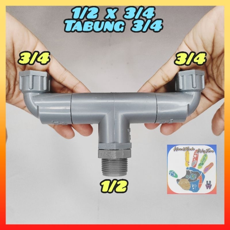 Jual Model Y | Sambungan Cabang Kran Wastafel Shower WC Duduk Berbahan ...