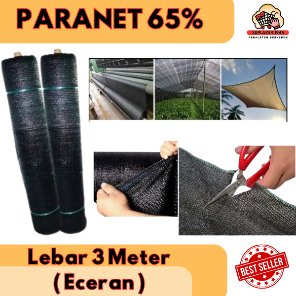 Jual Paranet 65% ( Eceran ) Anti UV - peneduh - shade Net Lebar 3meter ...