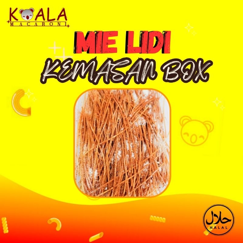 Jual MIE LIDI/SNACK JADUL/PEDAS GURIH/KEMASAN BOX | Shopee Indonesia