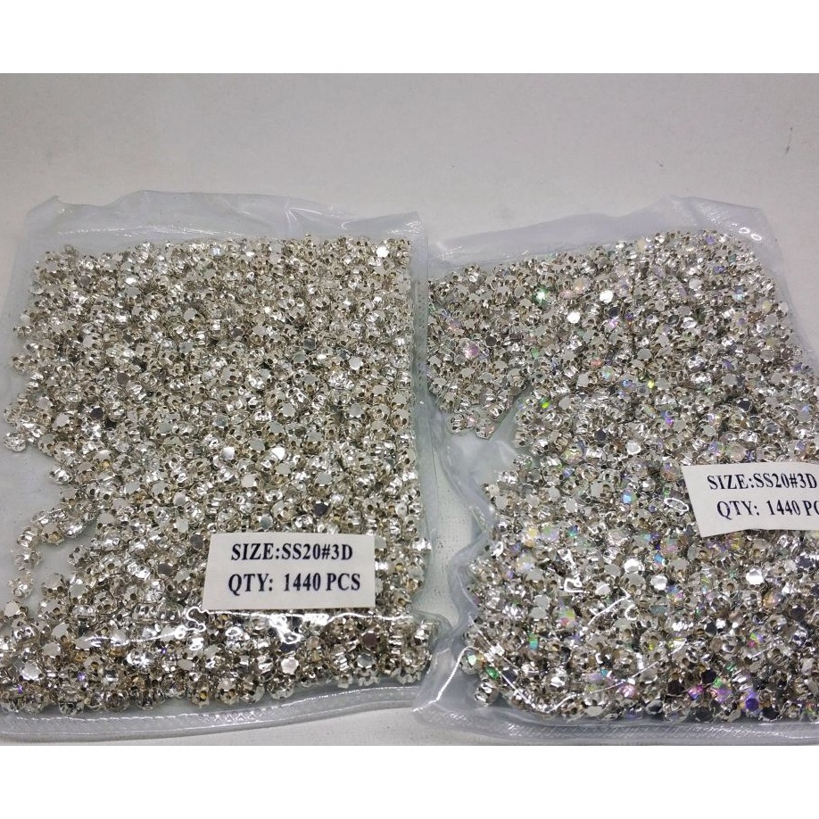 Jual XC26619 Diamond Cangkang Permata Cangkang 3D ss2 1 gross Putih ...