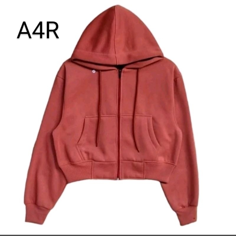 Jual Crop Top Sweater Zipper COD Kekinian PREMIUM Korean Style Anak ...