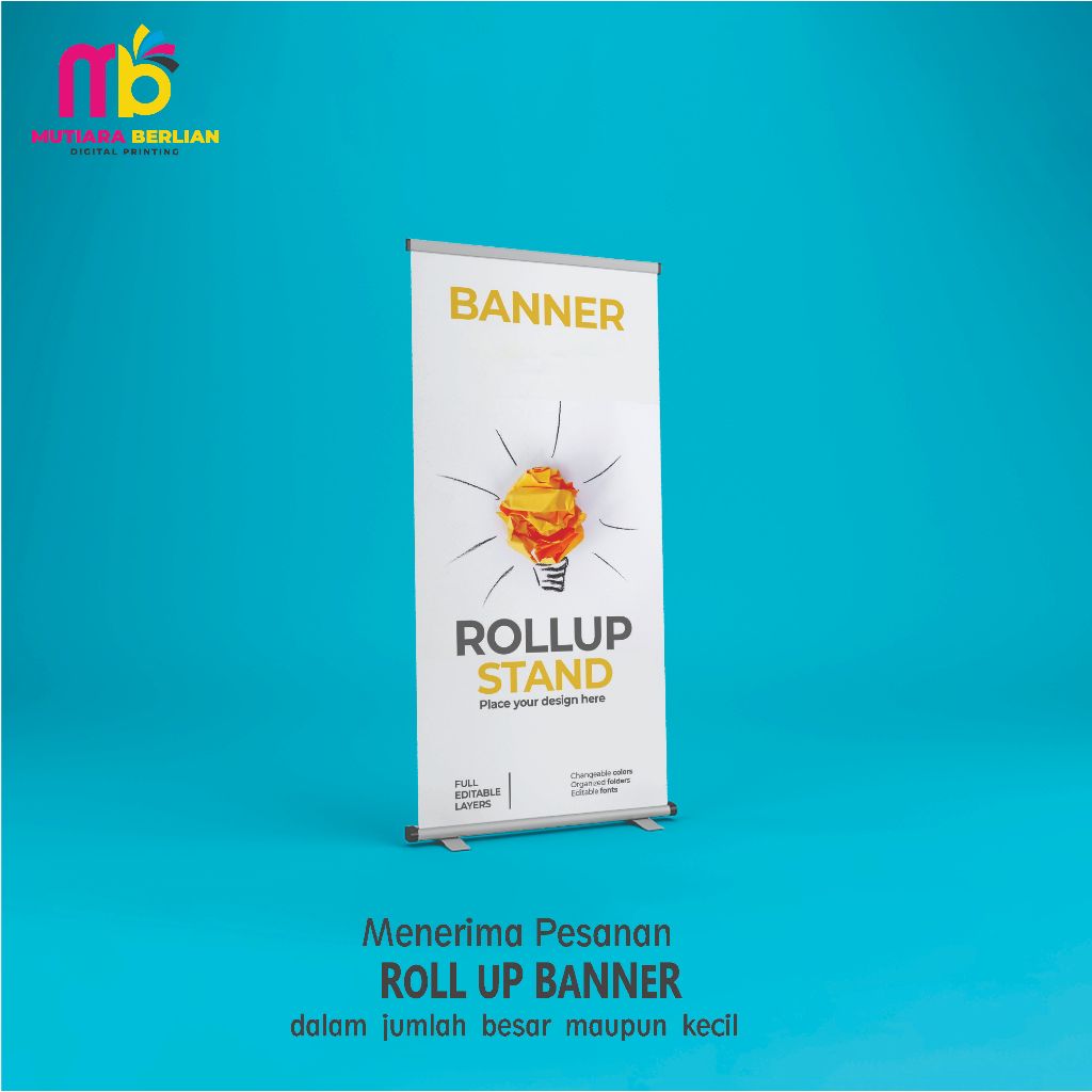 Jual CETAK ROLL BANNER CUSTOM | Shopee Indonesia