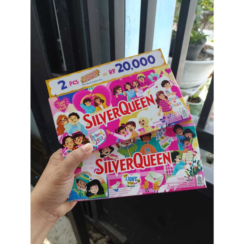 Jual SilverQueen 25gr 58gr, ready EDISI VALENTINE | Shopee Indonesia