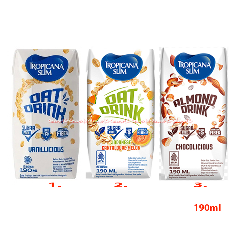 Jual Tropicana Slim 190ml Oat Drink Vanillicious Japanese Chocolicious Sugar Free Low fat Susu ...